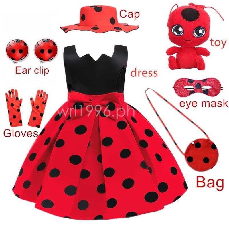 Tt Wgb2022 Kids Girls Ladybird Set Carnival Theme Birthday Party Gift ...