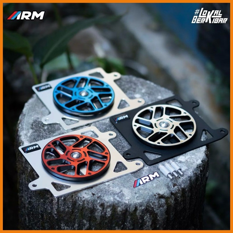 ARM 3D RADIATOR COVER Chakra Type Spinner (For Honda Click 125/150, ADV ...