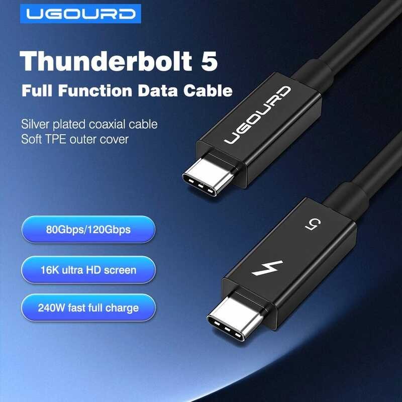 31 Thunderbolt 2 5 Cable Soft TPE 80Gbps Type-C Usb4 V2 Coaxial Usb-C ...