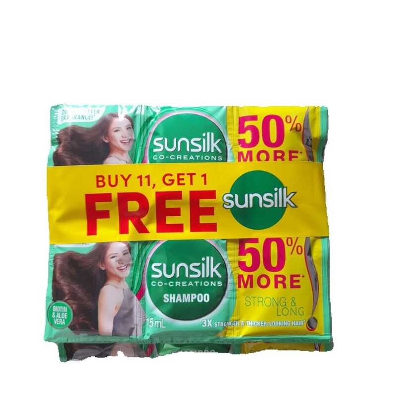 F Sunsilk Shampoo Green Strong Long Ml Sachet | Shopee Philippines