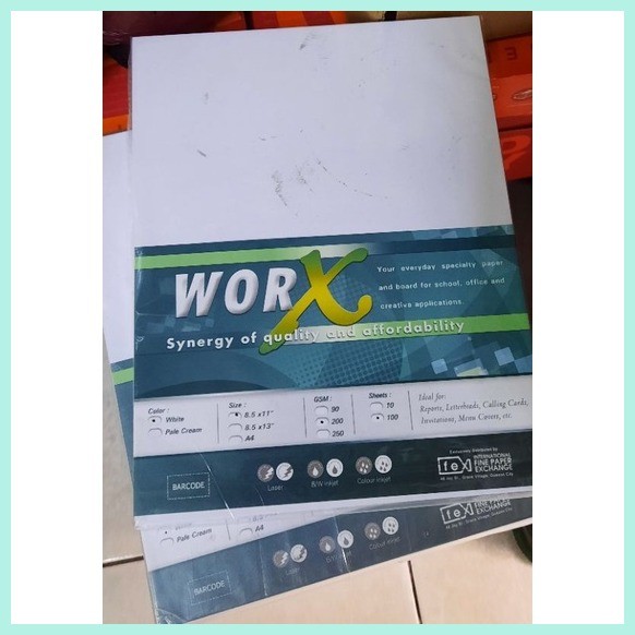 WORX Specialty Paper 200gsm --- Long, A4 & short (100 sheets / pack ...