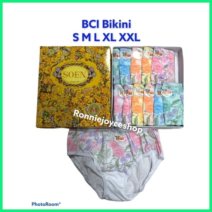 Original SOEN bikini panty BCI 12pcs/6pcs RANDOM DESIGN | Shopee ...