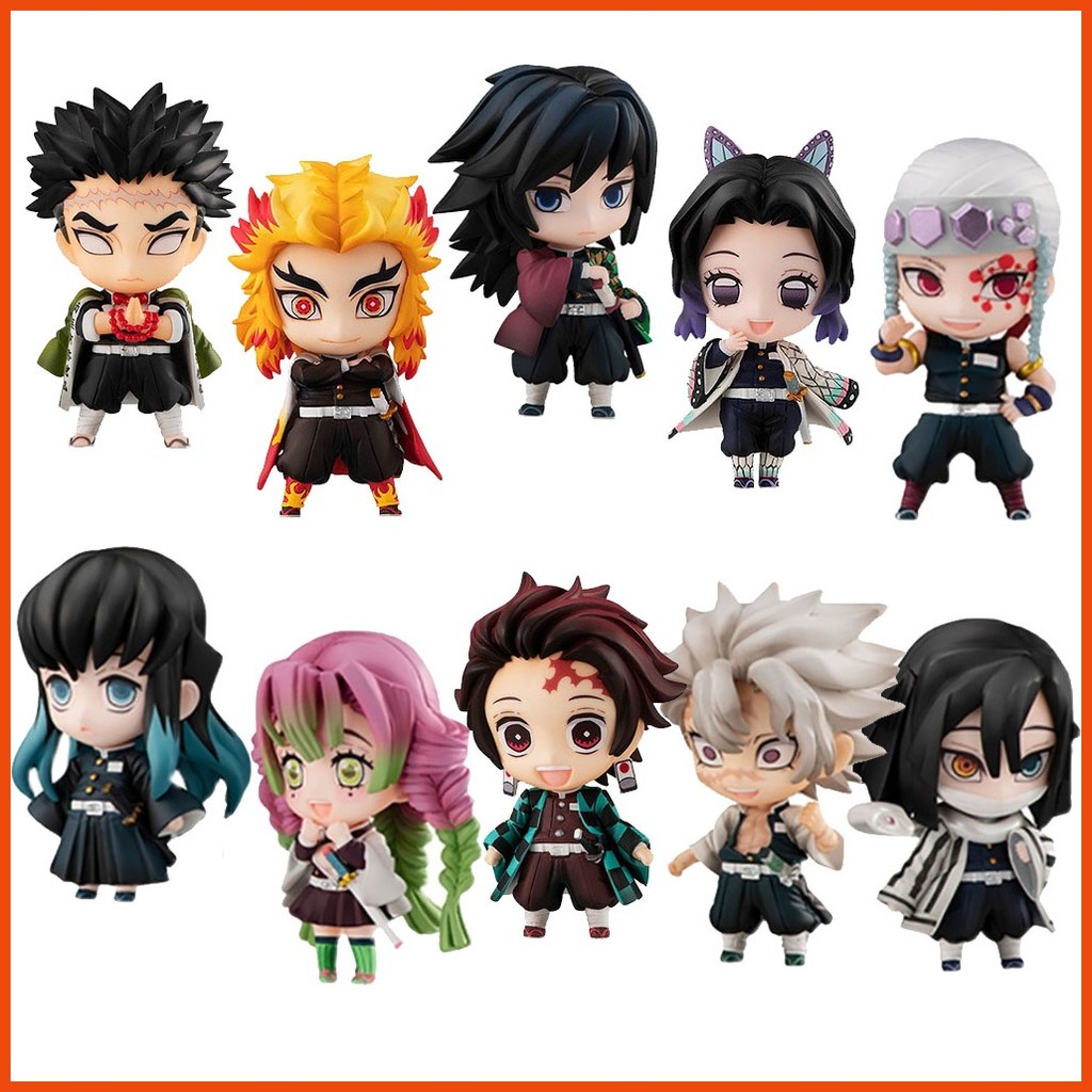 Demon Slayer Set Tanjirou &9 Hashira (the nine strongest) Giyu Kyojuro ...