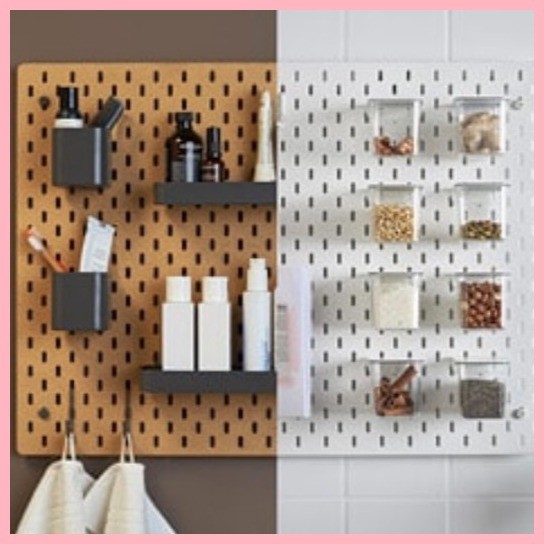 IKEA:PEGBOARD(utility board, DIY board, memo board, notice board ...