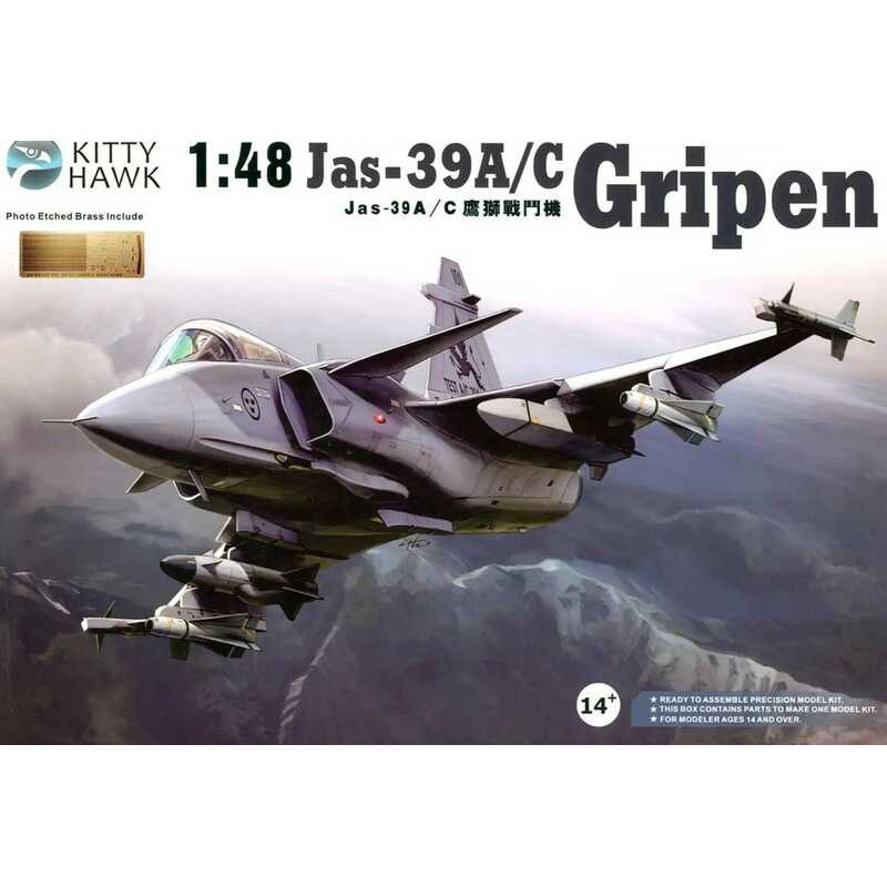 Hawk Kitty 80117 1/48 Saab JAS 39A/C Gripen Model Kit | Shopee Philippines