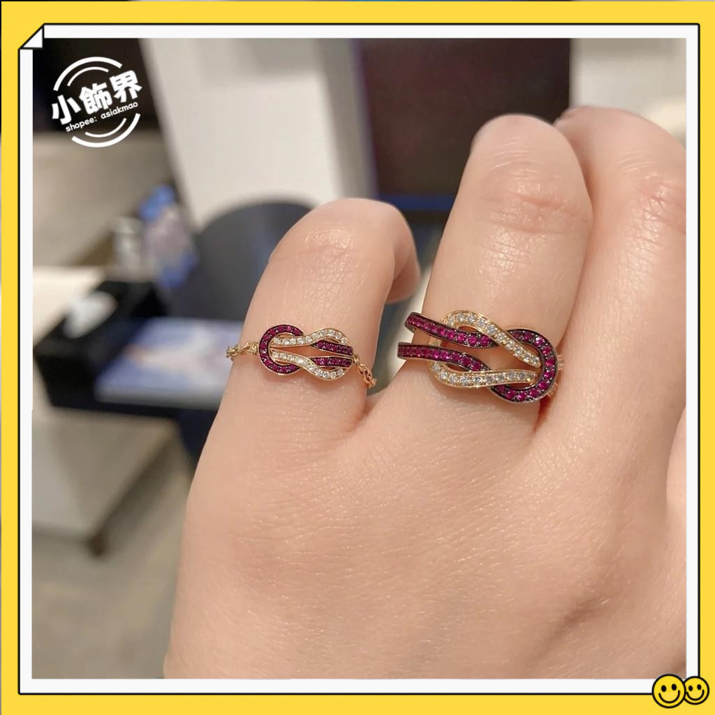 Fred Two-Color Ring Pink Dia Full V Gold Plated Rose Small Jewelry 0fb ...