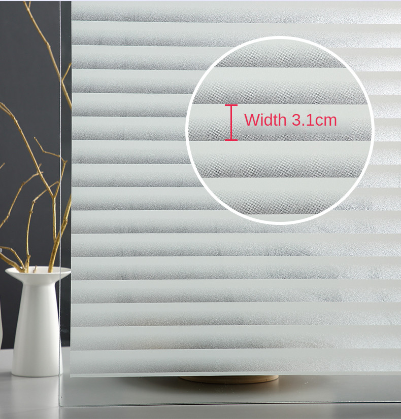 Pure Frosted Window Film Privacy Sun Blocking Non Adhesive Window ...