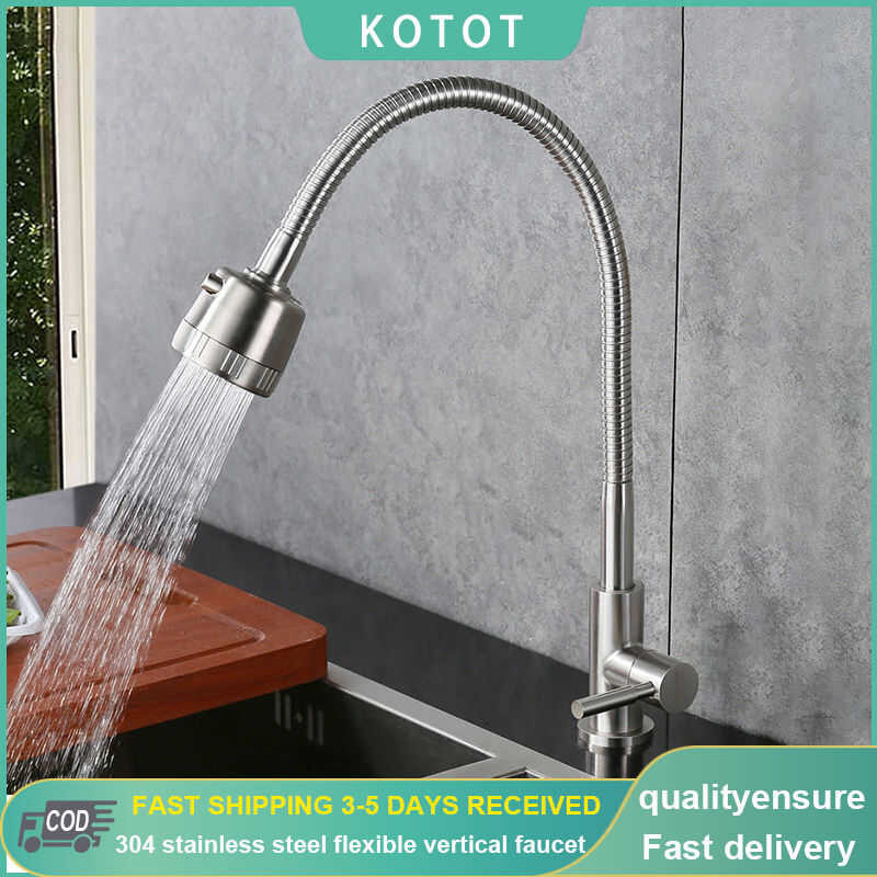 Kotot 304 Stainless Steel Large Universal Flexible Shower Kitchen Sink 8891