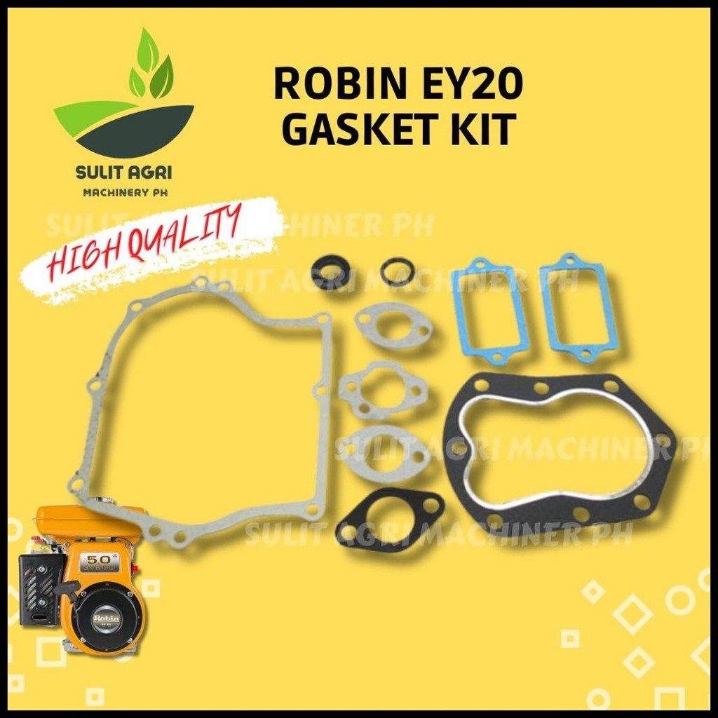 Gasket Set For Robin EY20 5hp Water Pump Gas Engine Mower Plate ...