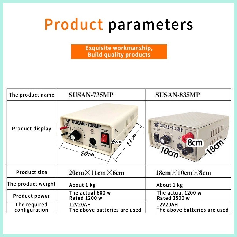 Original Fish stun machine SUSAN electric fishing machine outdoor DC12V ...