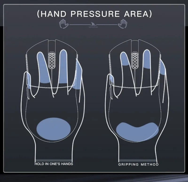 Darmoshark M3v2 Three Mode Wired Wireless PAW3395 Lightweight Esports ...