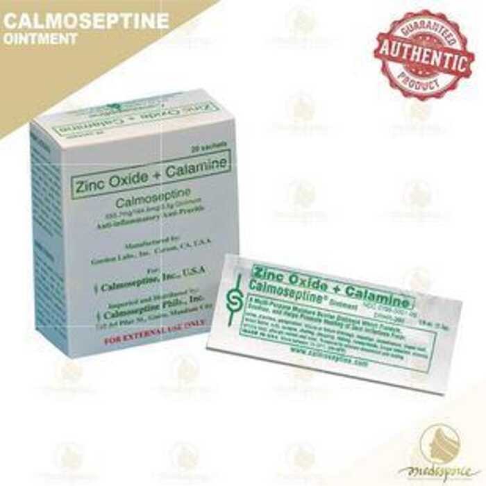 Calmoseptine Zinc Oxide + Calamine Ointment 3.5G/Sachet 72D | Shopee ...