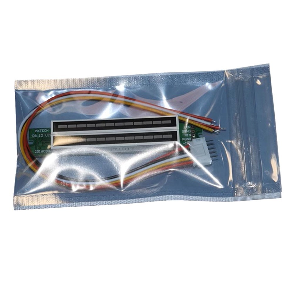REWO. Mini Dual 12bit LED Music Level Indicator Module Adjustable Light ...