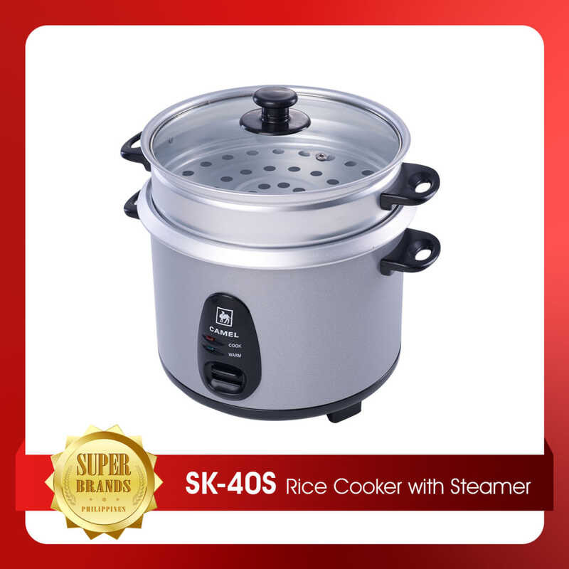 Camel Sk-40S Rice Cooker With Steamer And Glass Lid (5 Cups / 1.2L ...