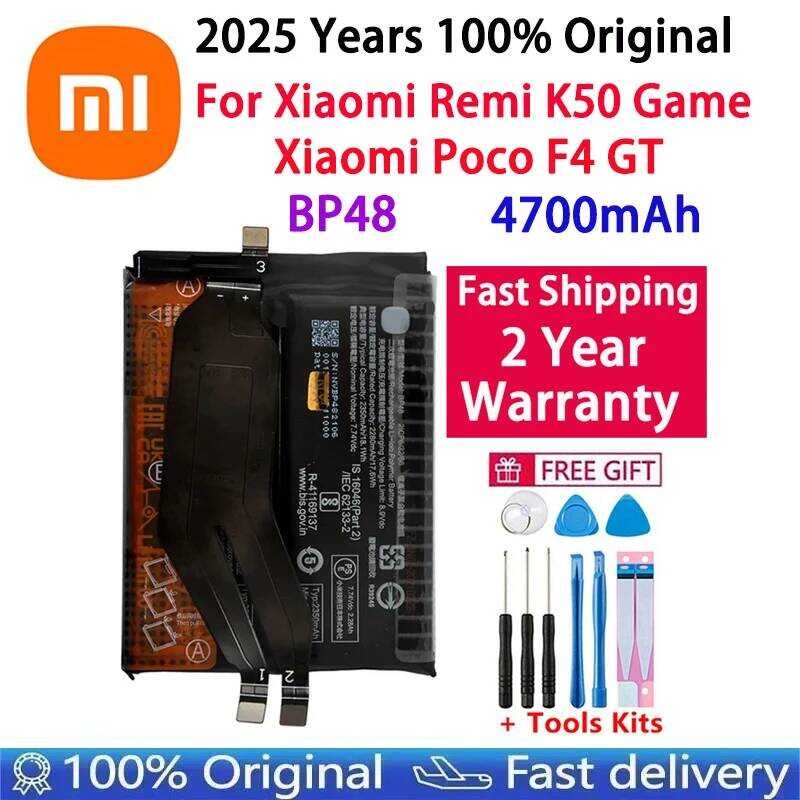 2025 Years 100% Original BP48 4700mAh Battery For Xiaomi Remi K50 Game ...