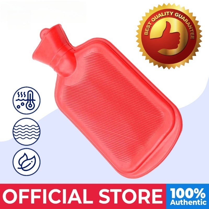 NEW HOT WATER BAG HOT COMPRESS RUBBER BAG (1000ML) Rubber Warm Compress ...
