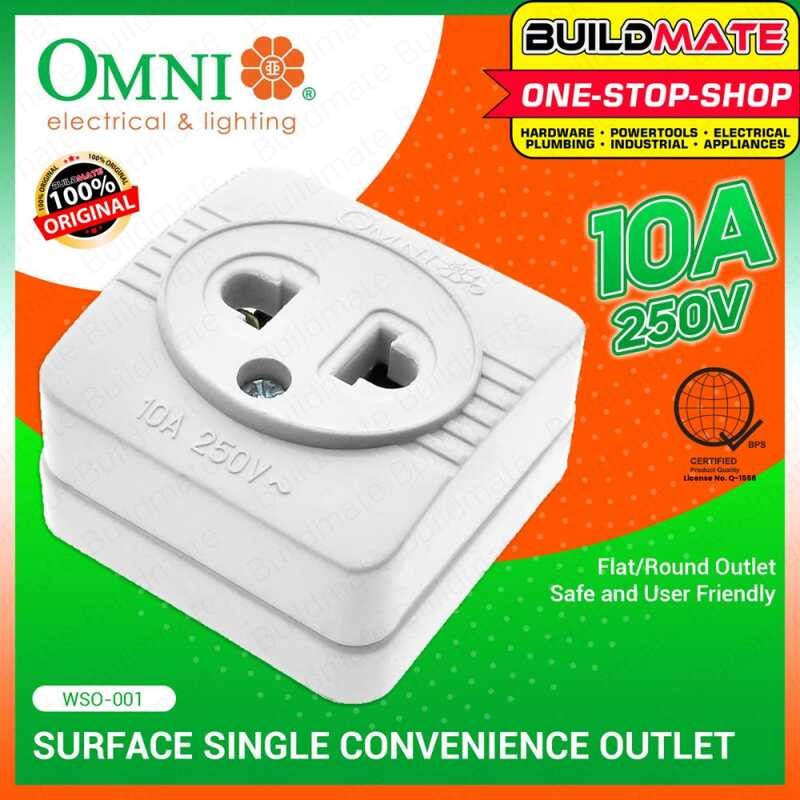 BUILDMATE Omni 10A Surface Single Convenience Flat / Round Universal ...