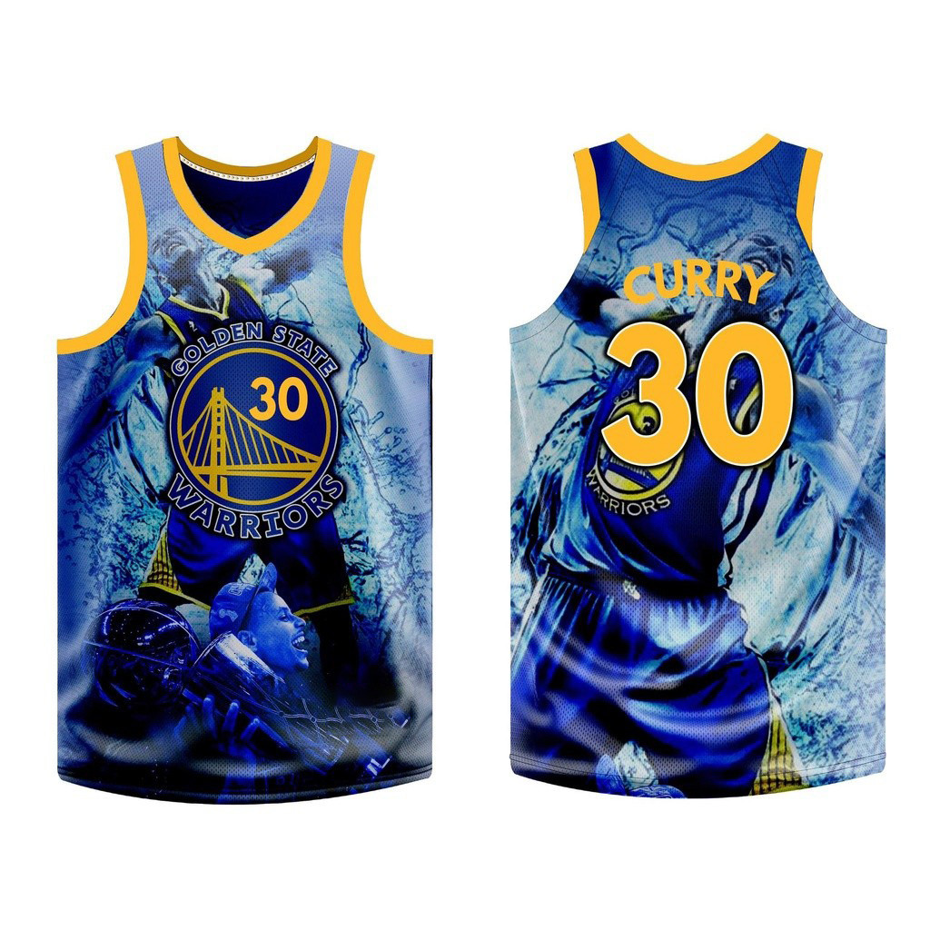 New GSW 02 Stephen Curry Jersey FREE CUSTOMIZE OF NAME AND NUMBER ONLY ...
