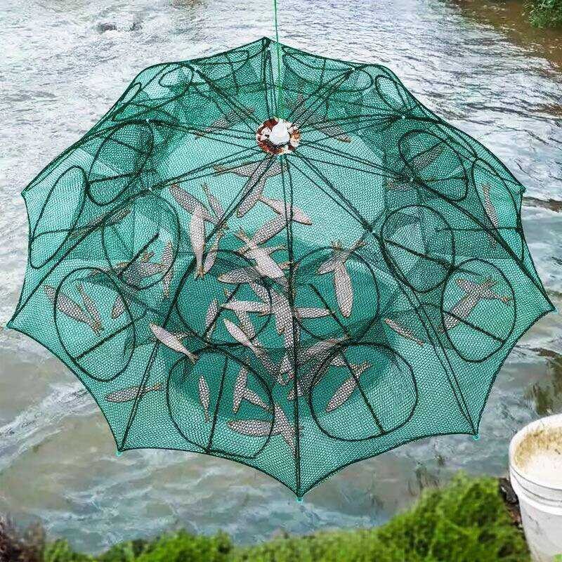 Cage Net for Catching Small Fish, Lobster, Eel, Fishing Artifact, Cast ...