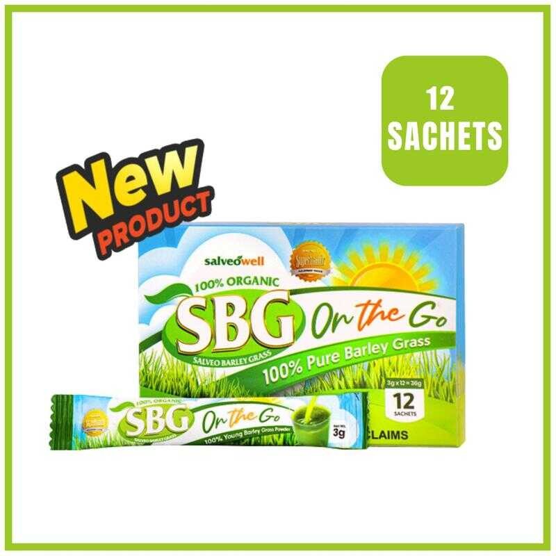 Ed6 SBG Salveo Barley Grass On The Go - 12 Sachets Pure Organic ...
