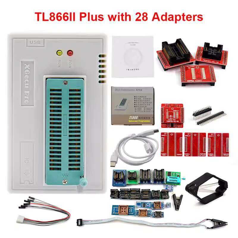 TL866II PLUS Universal Programmer Laptop Car Motherboard Flash BIOS Burning Multi-Specification ...