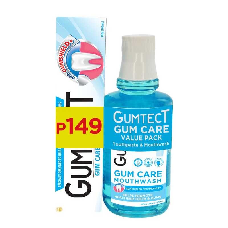 Gumtect Gum Mouth Care System Toothpaste (100Ml) & Mouthwash (300Ml) 3 ...