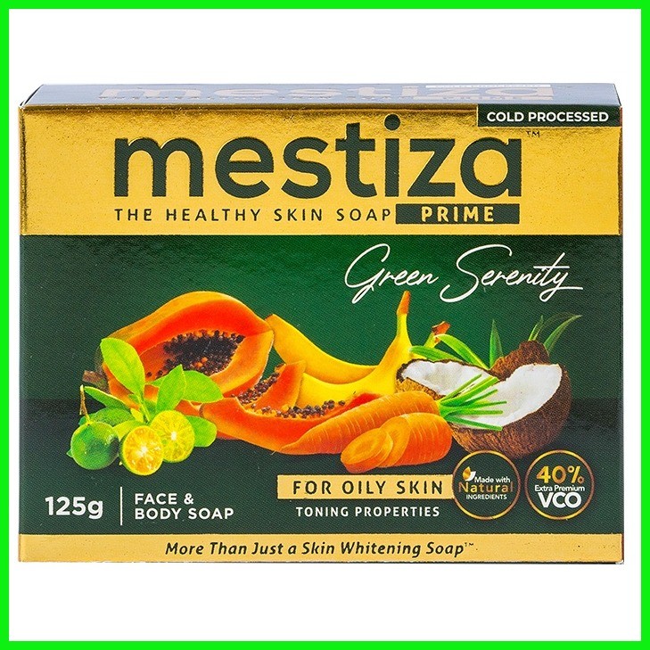 Mestiza Prime Serenity Green Face And Body Soap - Bundle of Three (3 ...