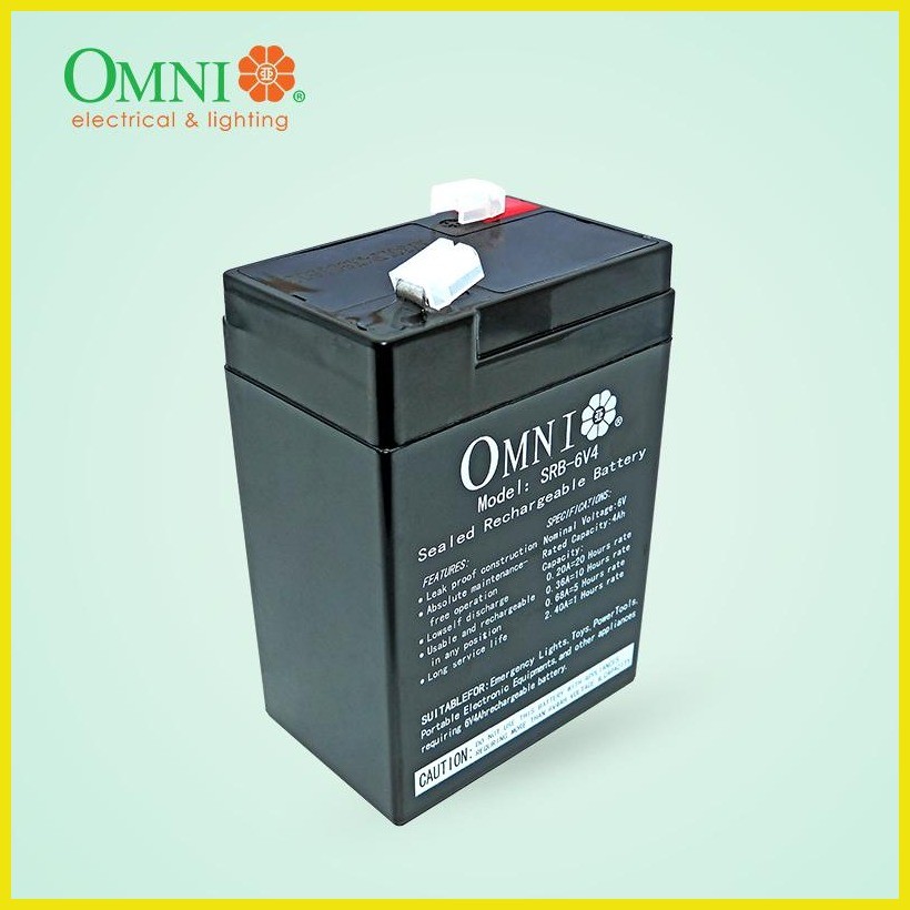 Omni Sealed Rechargeable Battery Sealed Lead Acid Battery 6V 4Ah - SRB ...