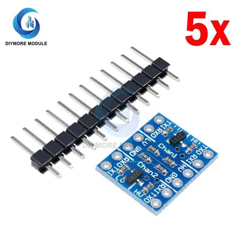 5Pcs General 2-Way Conversion Sensor Module IIC I2c UART SPI 5V To 3.3V ...