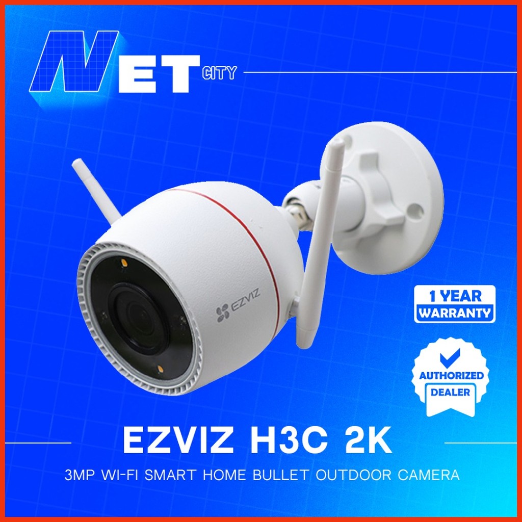 EZVIZ H3c 2K Wi-Fi Smart Home Bullet Outdoor CCTV Camera | Shopee ...
