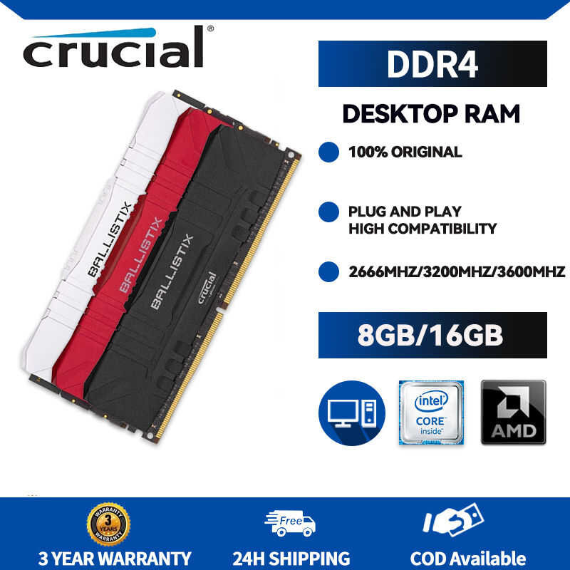 Free Shipping Crucial Ballistix DDR RAM GB Desktop Memory Mhz DIMM V PC ...