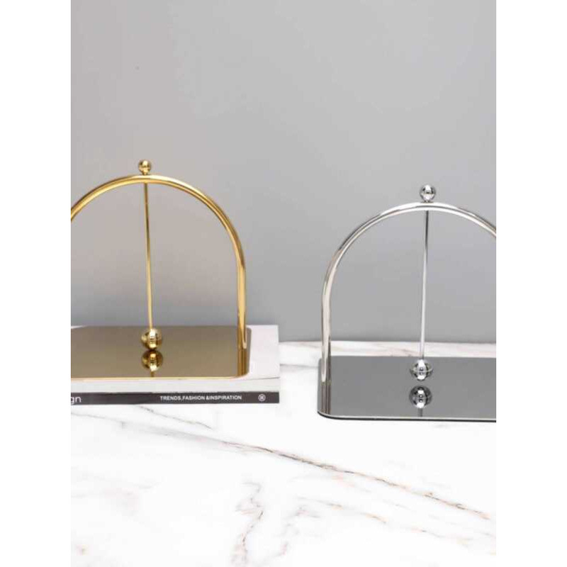 Modern Light Stainless Steel Tissue Holder Paperweight Small Ornament ...