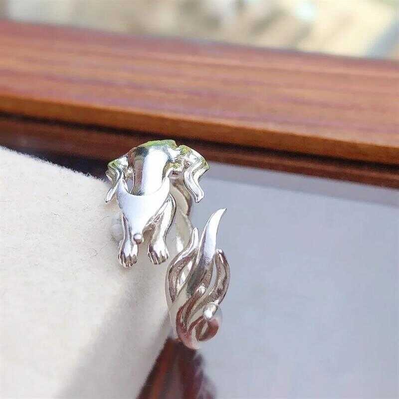 Ah, In Stock⭐A Haha⭐ Kimi ~ Nine-Tailed Fox Ring Exquisite Cute Niche ...
