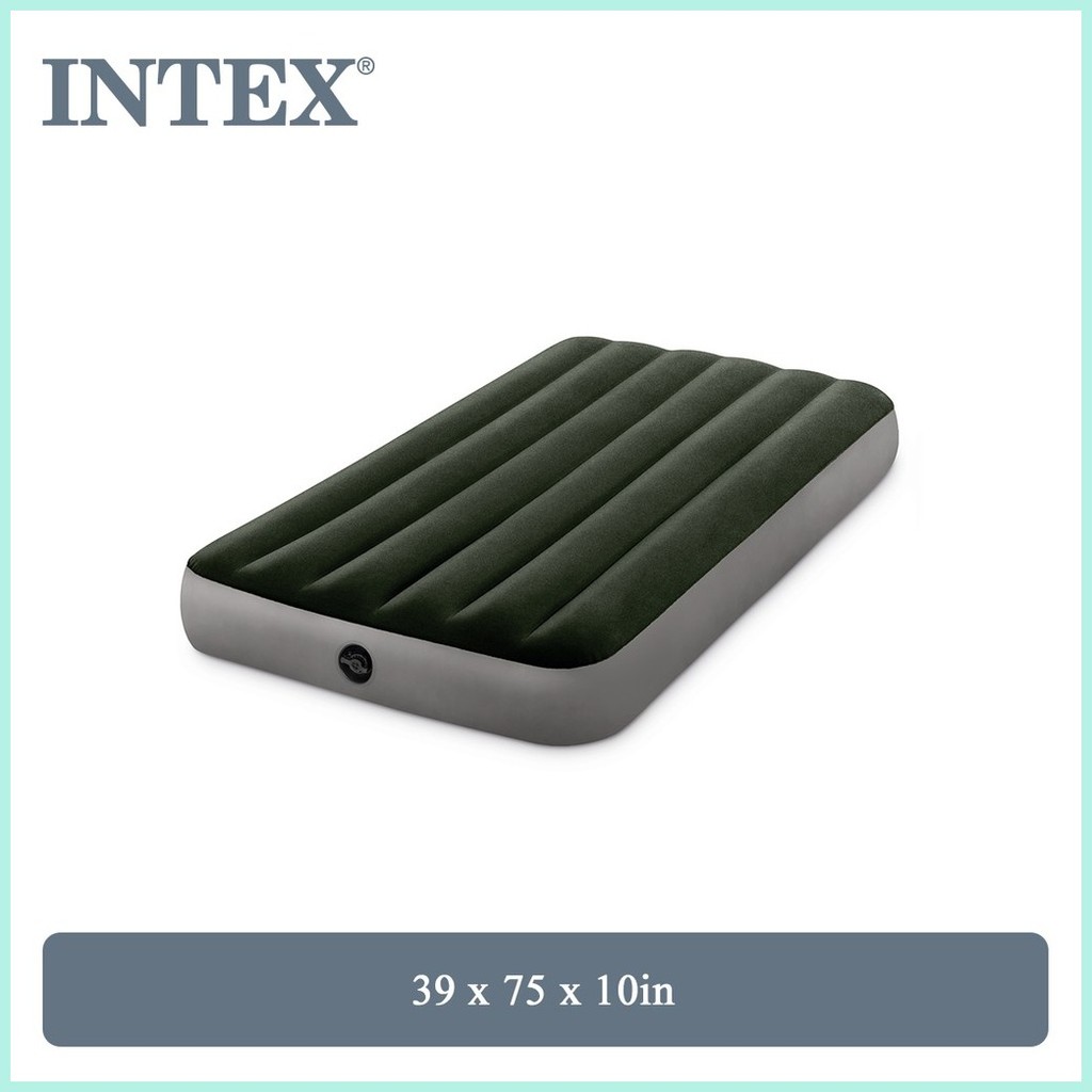 Intex® 64777 Twin Dura-Beam Prestige Airbed With Battery Pump Ages 14 ...