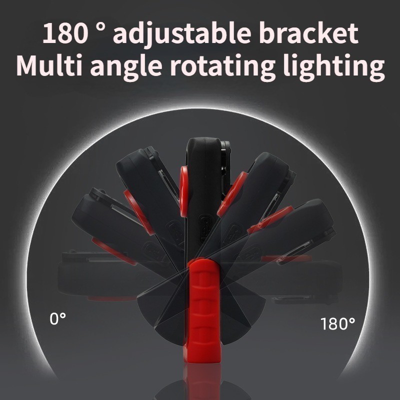 LED Portable COB Spotlight Magnetic Working Light Rechargeable LED COB ...