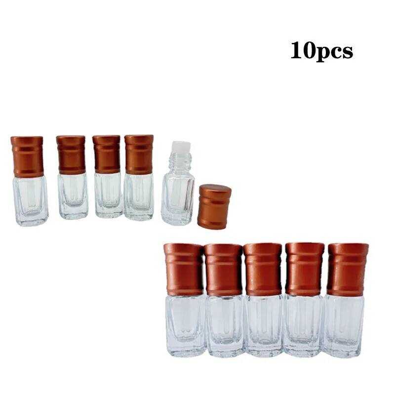 3Ml Glass Dropper Stick Bottle Attar Arabian Oud Perfume Essential Oil ...