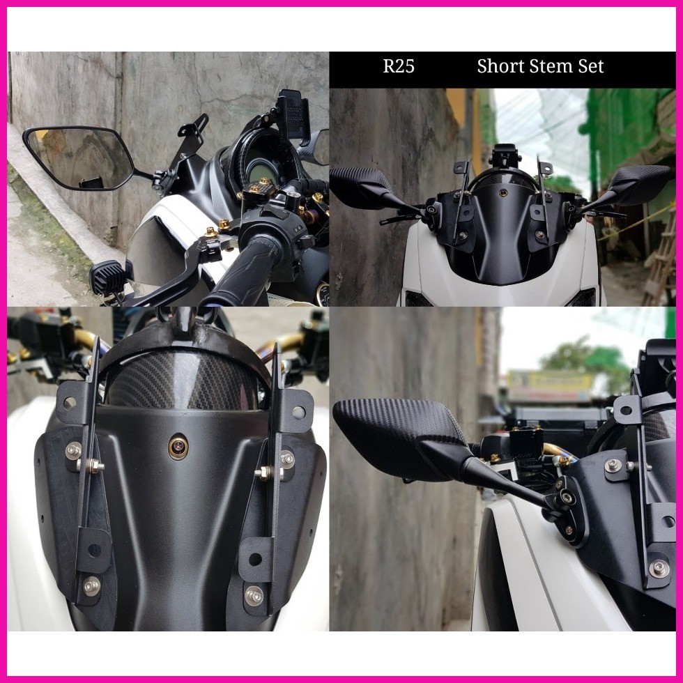 ADV 160 MOTORCYCLE MUTARRU CARBON SIDE MIRROR SHORT STEM STOCK (NO ...