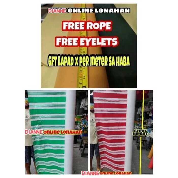 Per Meter Trapal 6Ft Height X Per Meter Sa Haba /Pakibasa PO NG ...