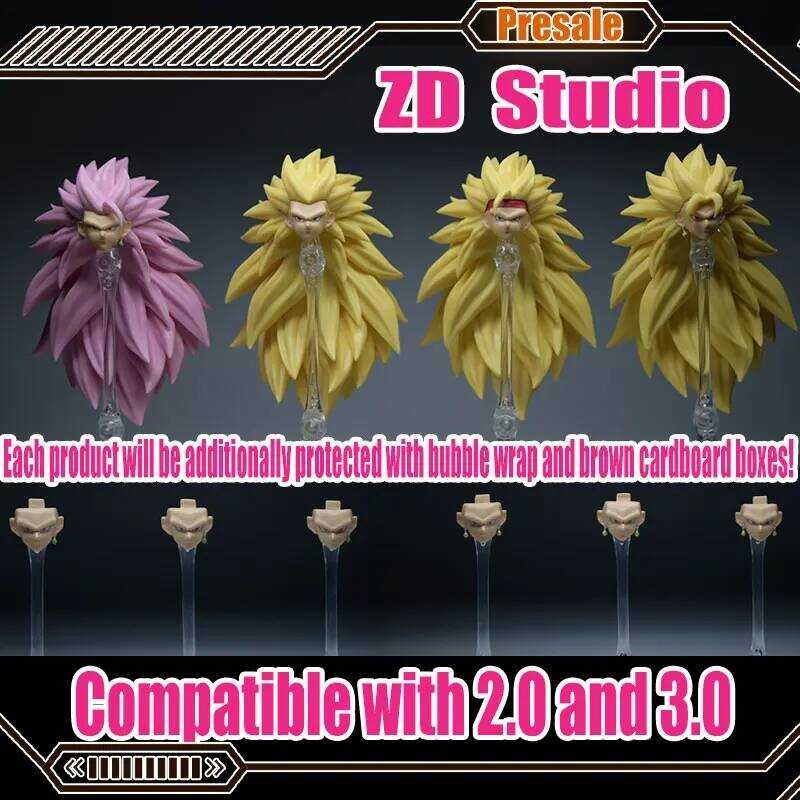 In Stock ZD Studio Dragon Ball SHF Super Saiya Ssj3 Vegito Bardock Son ...