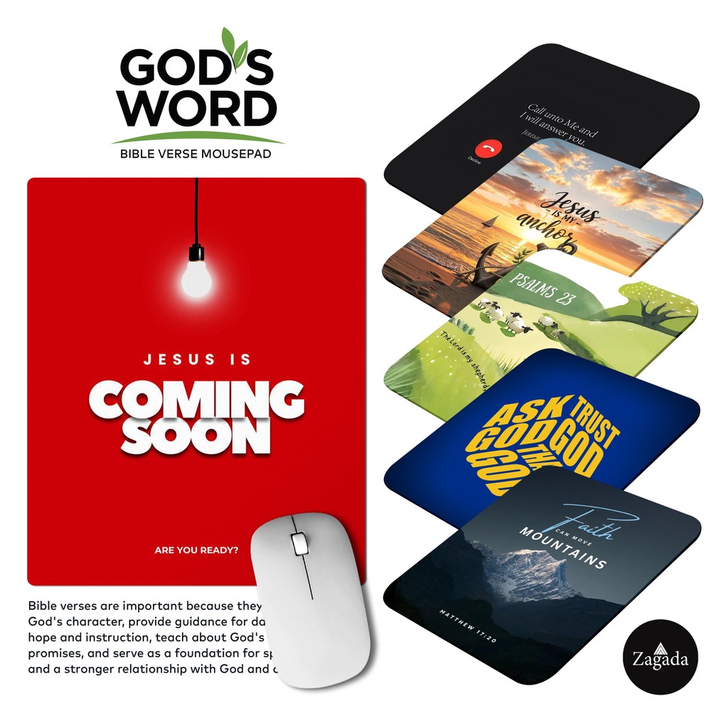 God's Word Bible Verse | Quotes Mousepad Design. Best for Gift Ideas ...