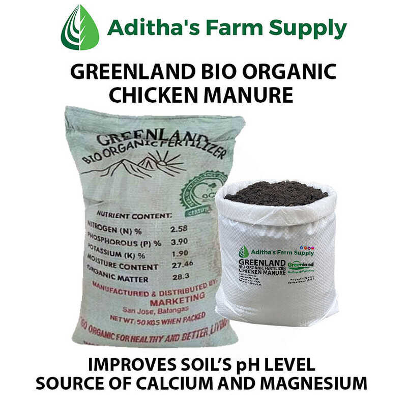 10Kg Chicken Manure: Greenland Bio Organic Fertilizer By Aditha's F1c ...