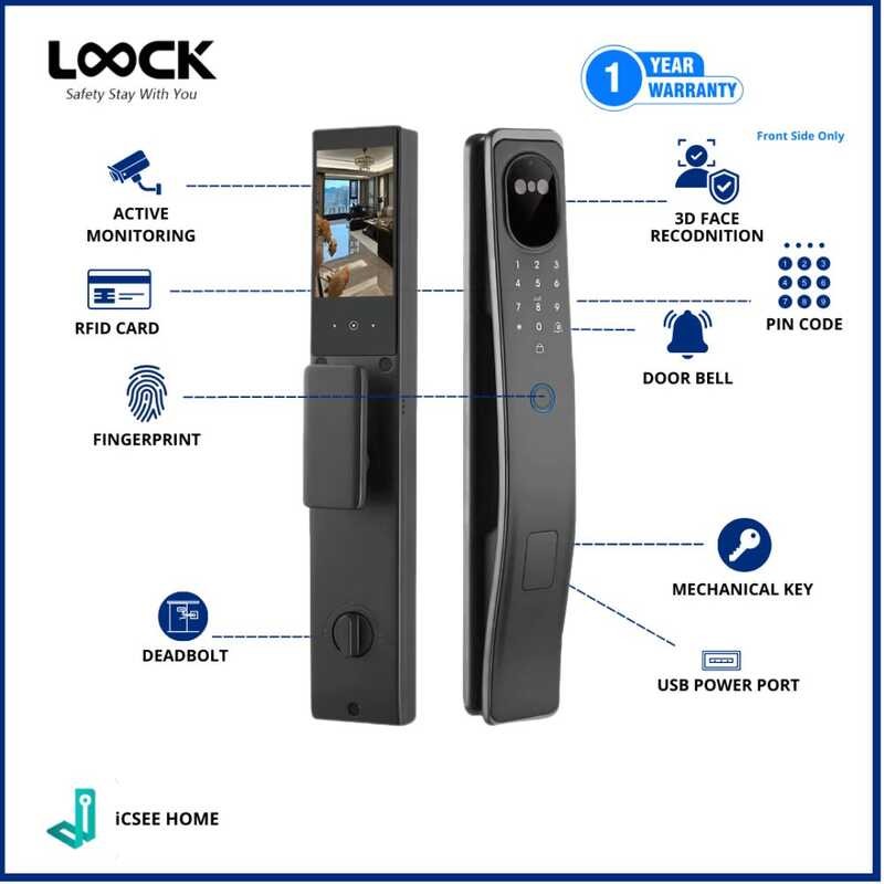 LOOCK F11 SMART Digital DOOR LOCK Keyless Entry Smart Home Device Fd8 ...