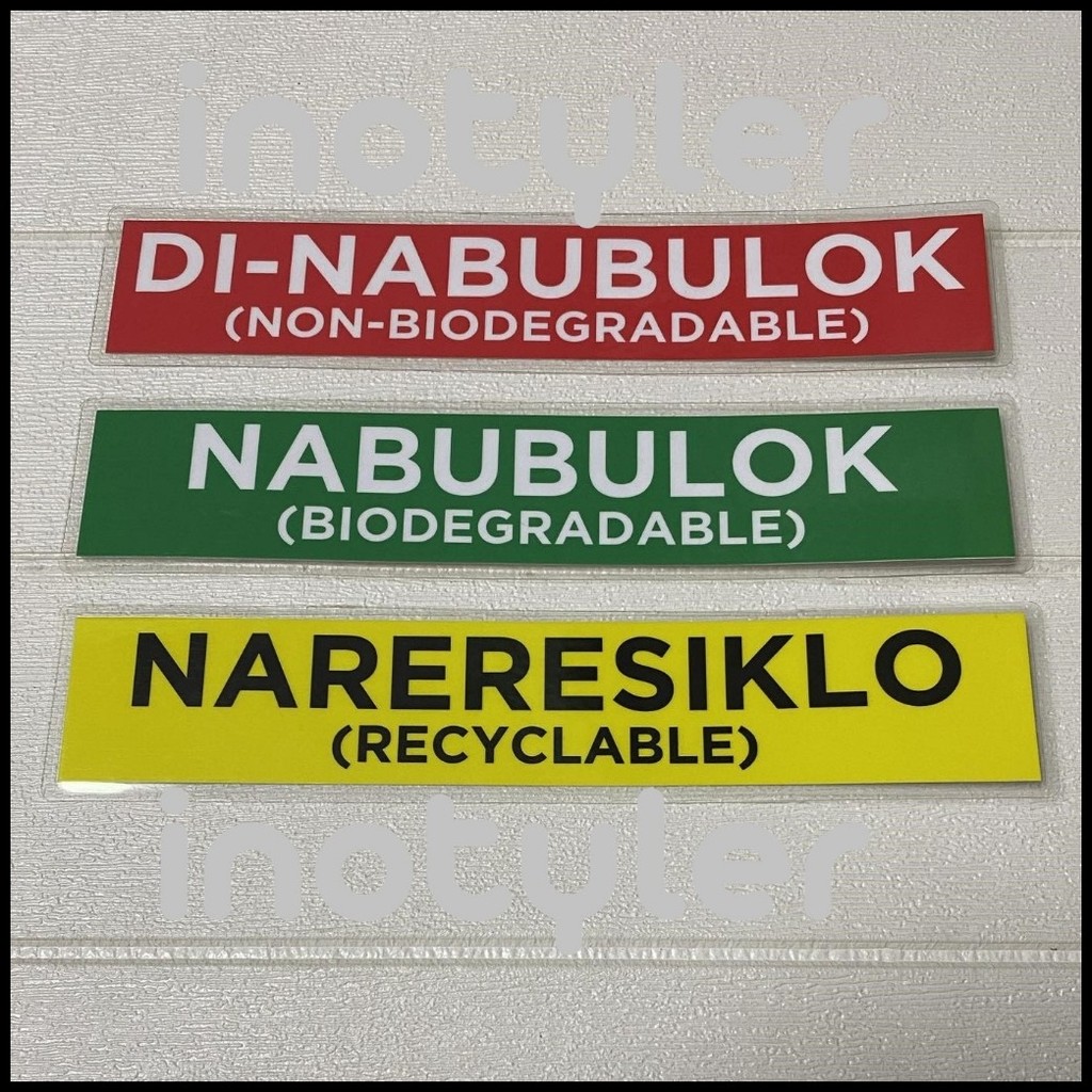Laminated Nabubulok Di-Nabubulok Nareresiklo With Nano Tape Garbage ...