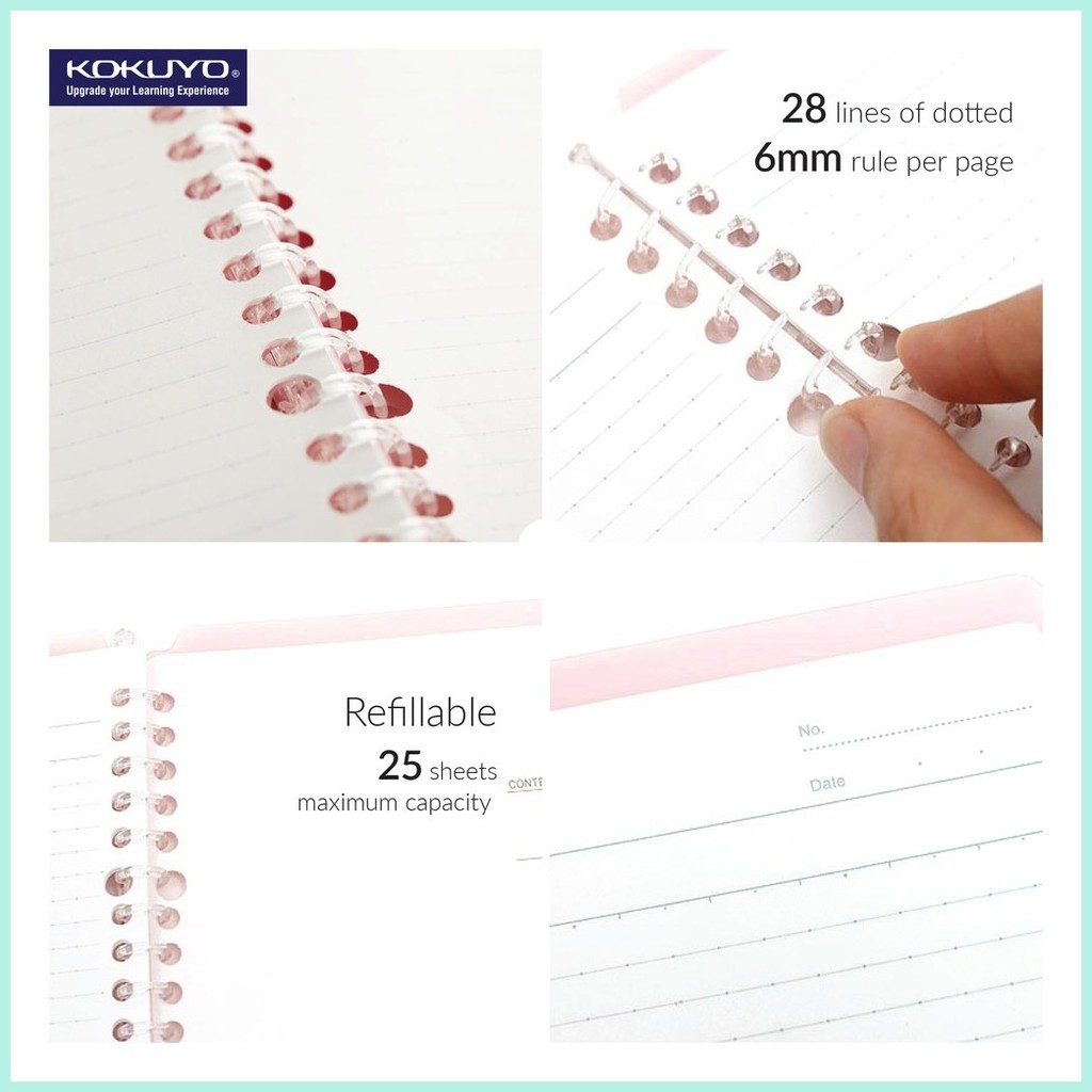 Kokuyo RU-SP130N Campus Smart Ring Binder Notebook A5 (Refillable) | Shopee Philippines