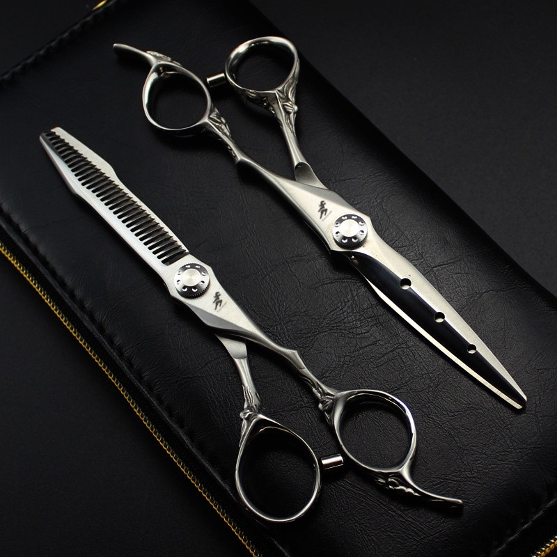 6.0 Inch Handle Matte Freelander Hair Scissors Haircut Scissors Flat ...