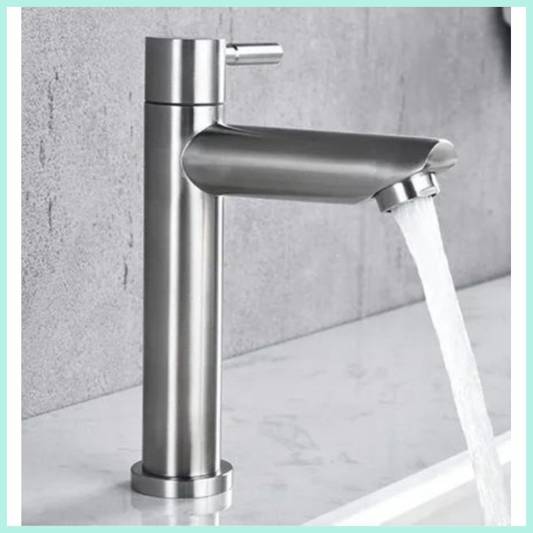 BASIN FAUCET SHORT BODY (STRAIGHT SPOUT) | Shopee Philippines