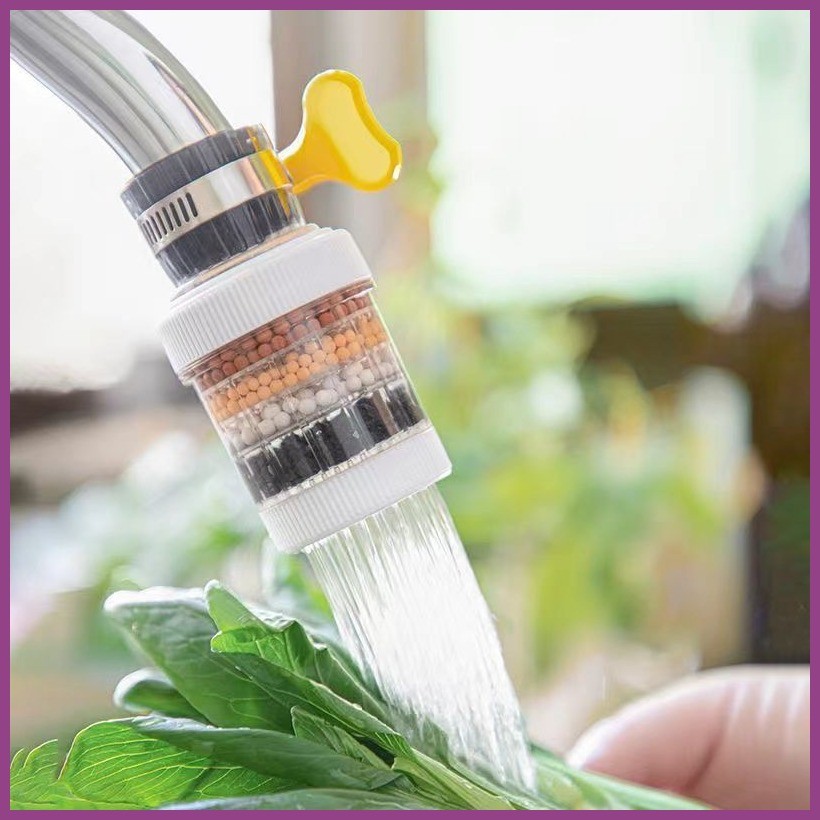 Removable Faucet Filter Kitchen Faucet Anti-Splash Water Purifier Six ...