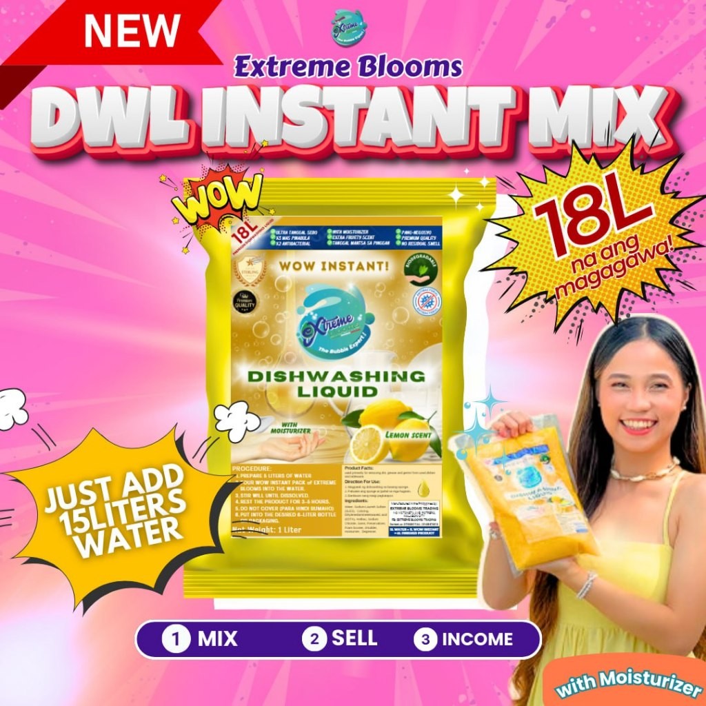 WOW! INSTAKIT Premium Dishwashing Liquid - 18 Liters Yield | Shopee ...
