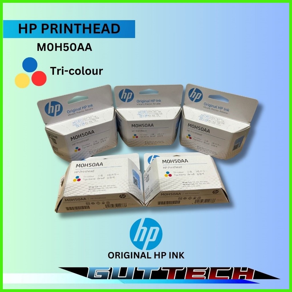 HP Printhead M0H50AA Tri-colour For Smart Tank 200/300/400/500/515/519 ...