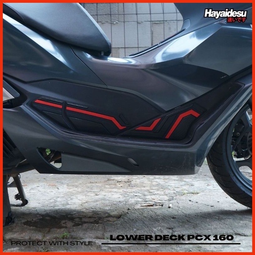 Hayaidesu PCX 160 Body Protector Lower Deck Cover | Shopee Philippines